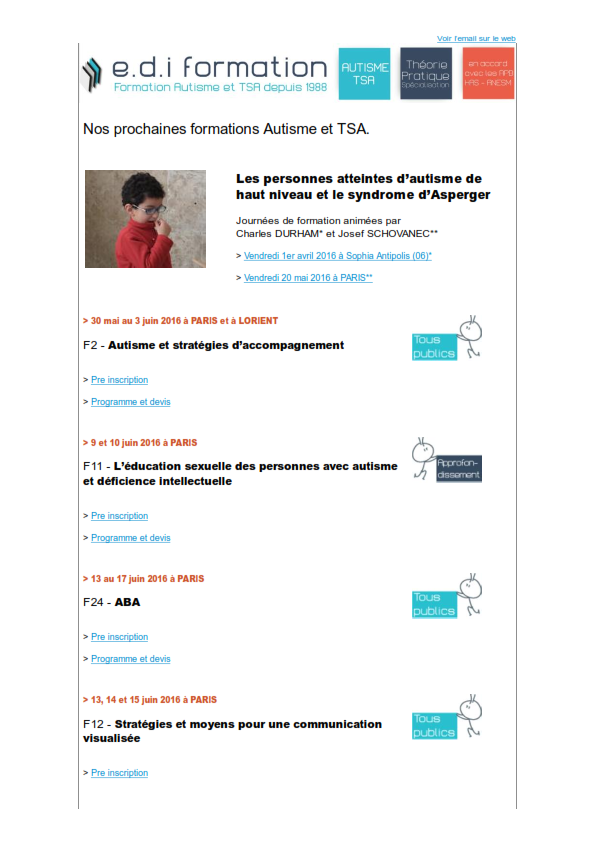 New’s – Autisme Mayenne